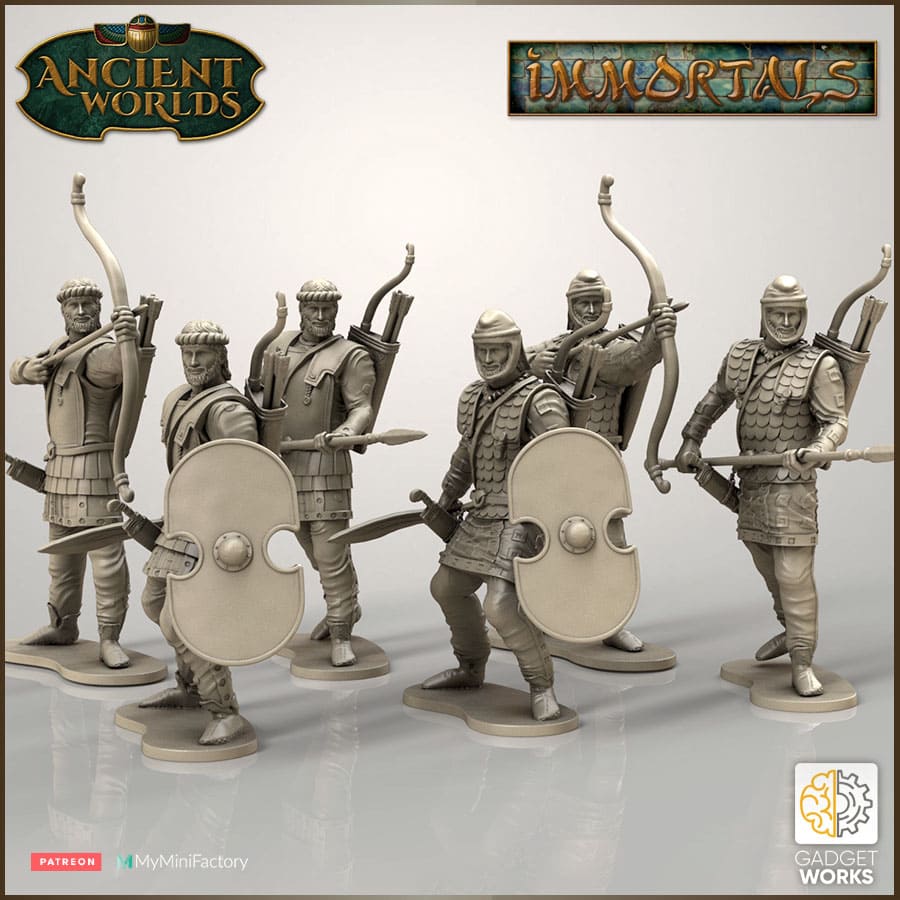 28mm Persian warriors - 'Immortals' by GadgetWorks - Wargaming3D