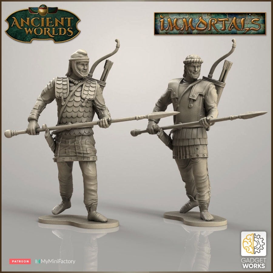 28mm Persian warriors - 'Immortals' by GadgetWorks - Wargaming3D