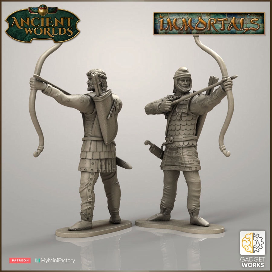 28mm Persian warriors - 'Immortals' by GadgetWorks - Wargaming3D