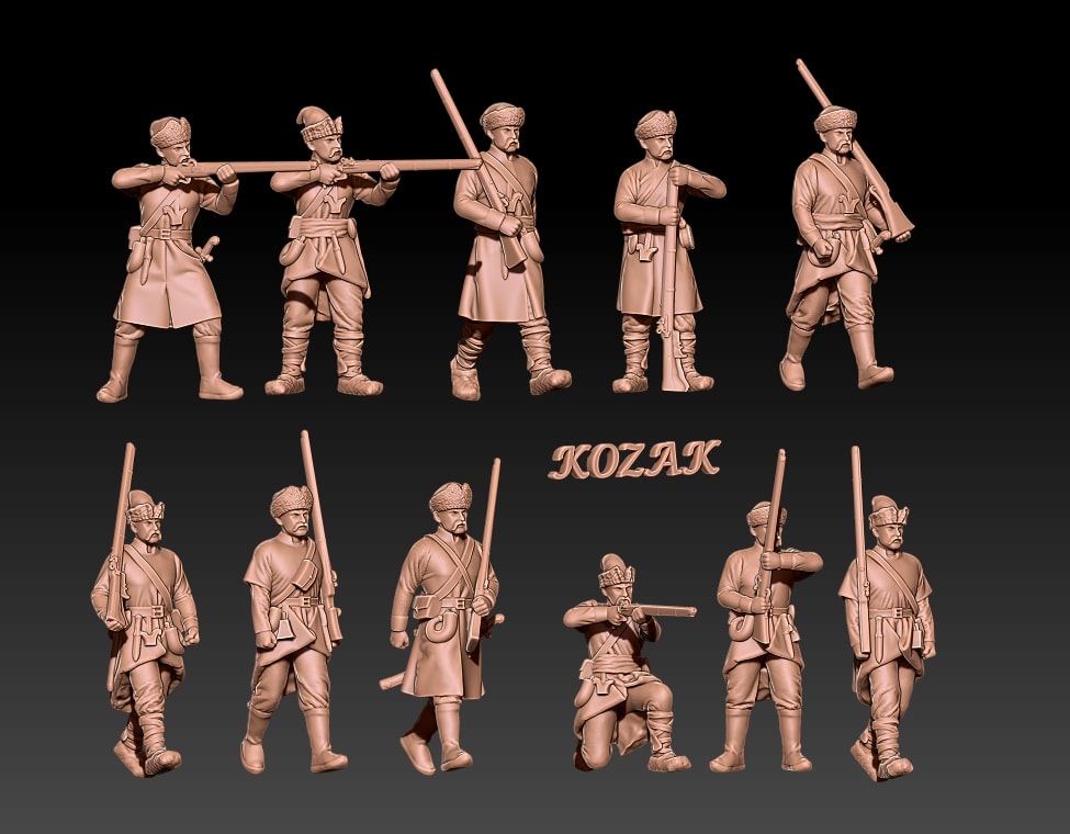 Ukranian Registered cossacks 17th century set 2 by Kozak - Wargaming3D