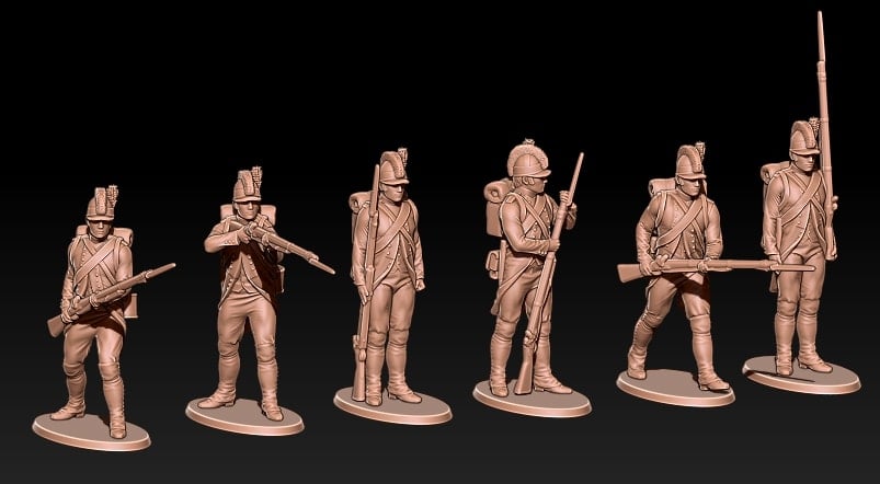 early napoleonic french fusiliers tarleton by Kozak - Wargaming3D