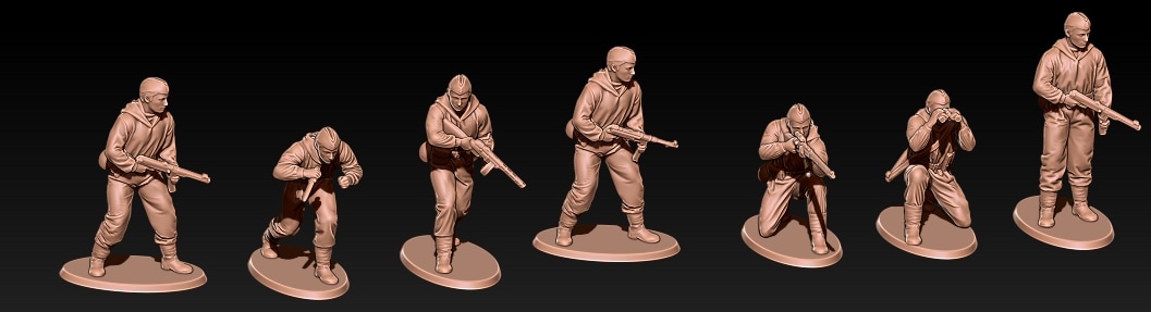 ww2 soviet recon team in pilotka by Kozak - Wargaming3D