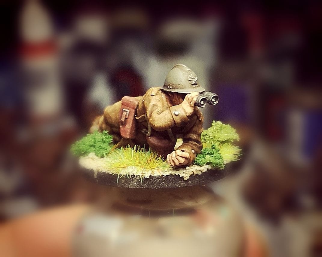 28mm French Forward Artillery Observer by Colonel Muller Miniatures ...