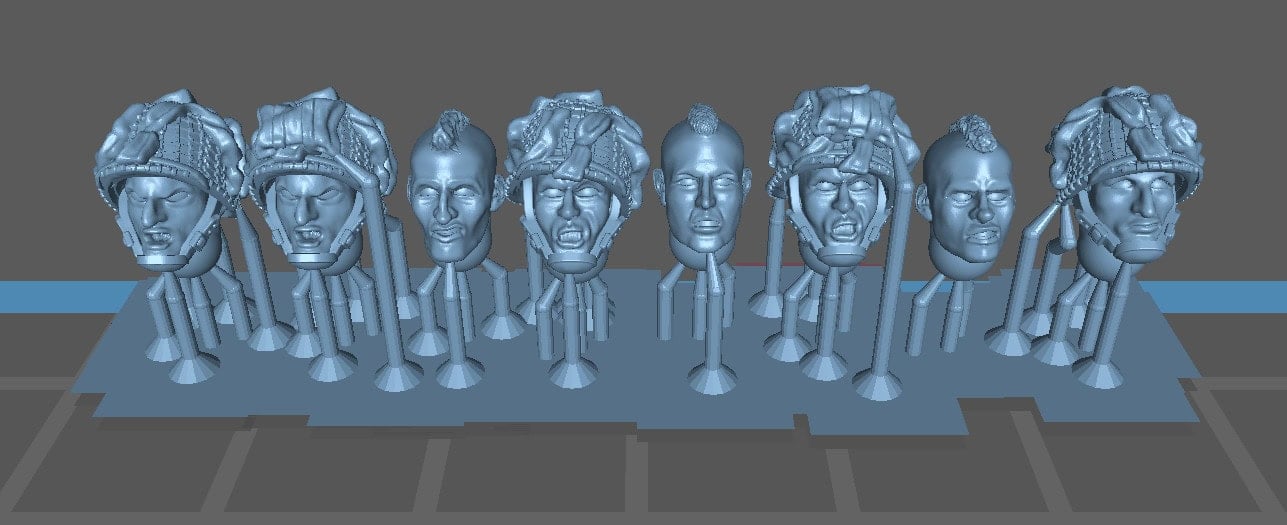WW2 28mm US AIRBORNE HEAD SET (X32) by Colonel Muller Miniatures ...