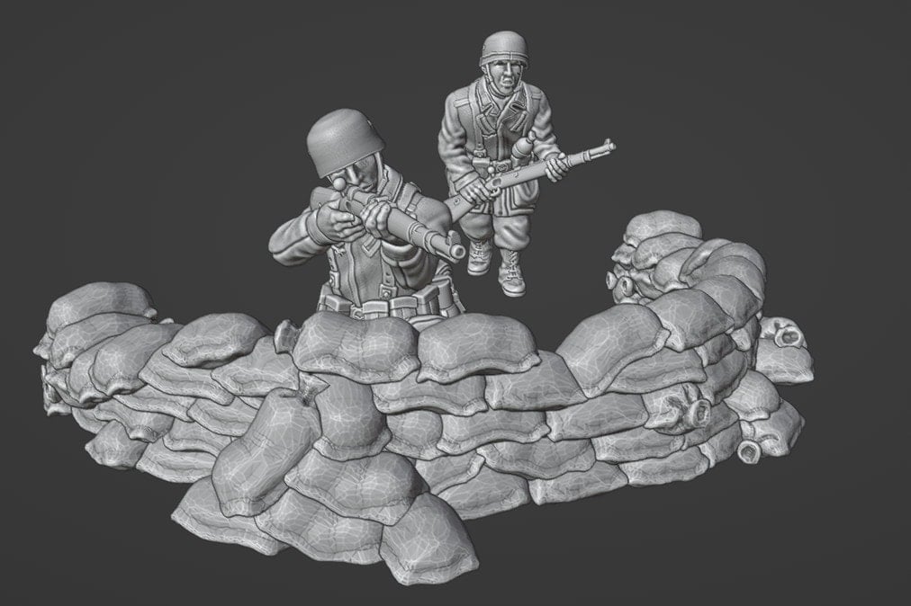 28mm SANDBAG COMBAT EMPLACEMENTS (rescalable) by Colonel Muller ...