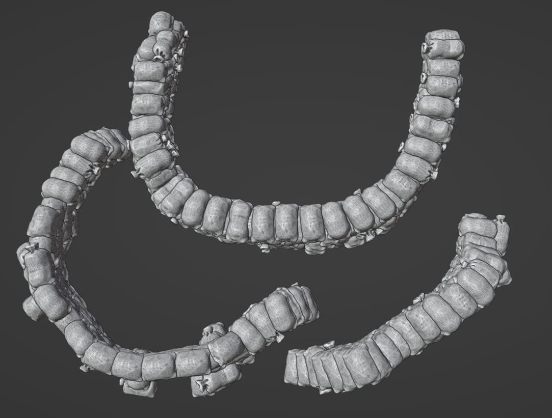 28mm SANDBAG COMBAT EMPLACEMENTS (rescalable) by Colonel Muller ...