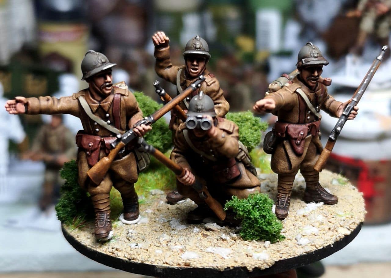 28mm 1940 french reserve NCO with rifles by Colonel Muller Miniatures ...