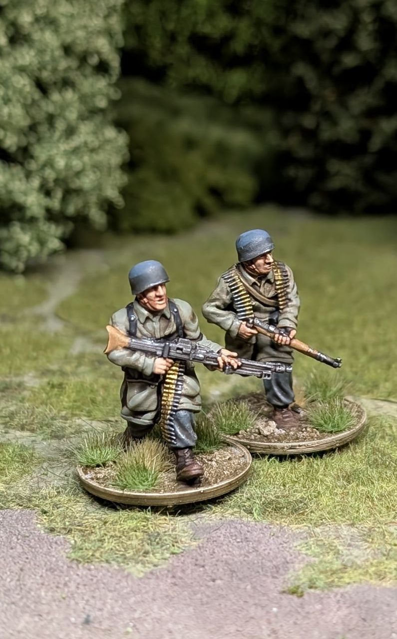 WW2 28mm German Fallschirmjager Complete Squad with modulhead option ...