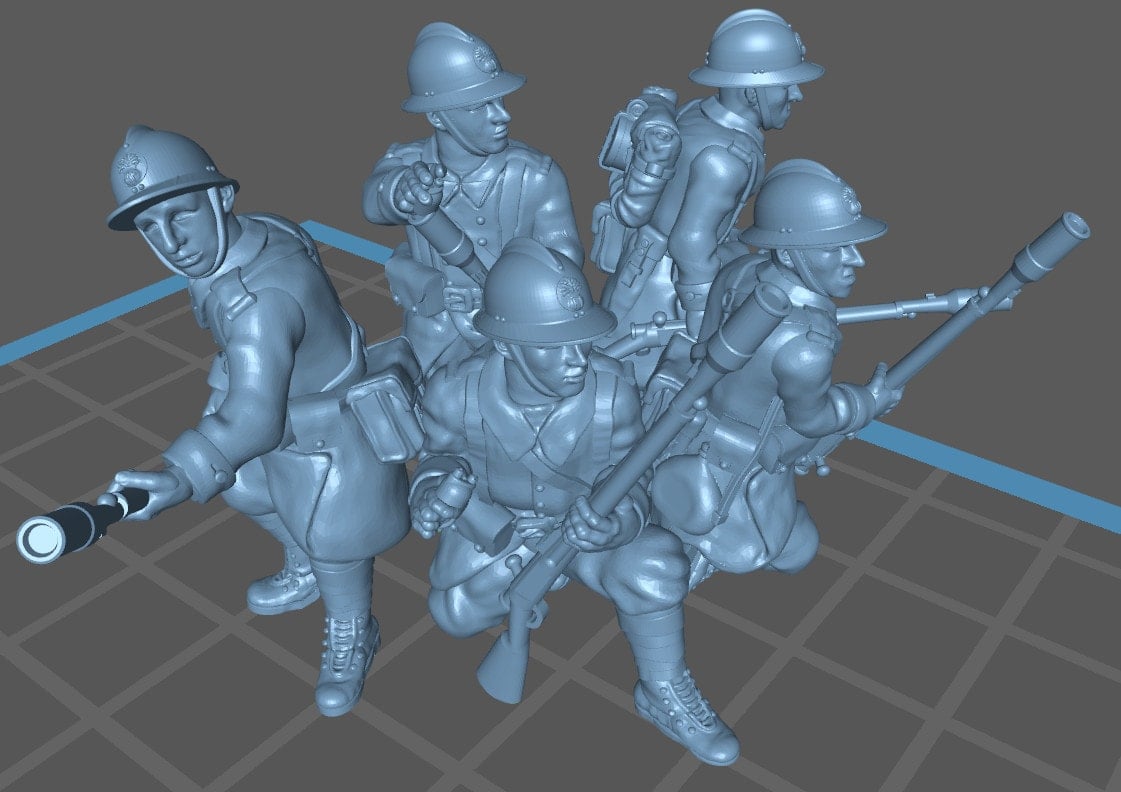28mm 1940 french reserve VB grenade launcher by Colonel Muller ...