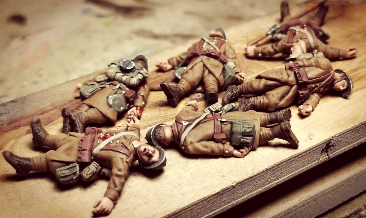 28mm 1940 french casualties and deads by Colonel Muller Miniatures ...