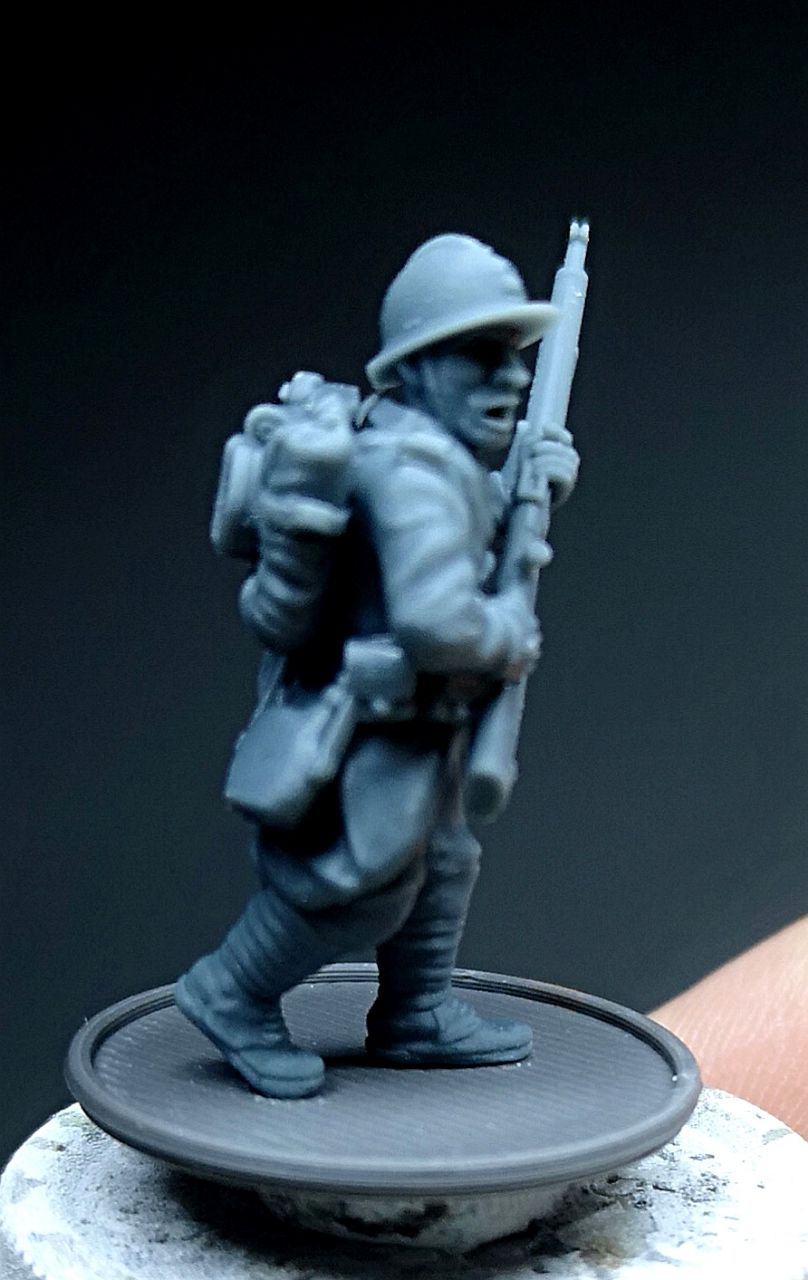 WW2 28mm French NCO with MAS 36 or LEBEL (2 versions) by Colonel Muller ...