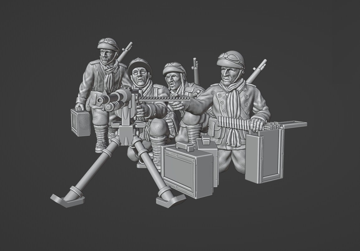 28mm French DRAGONS PORTES HMG or MMG by Colonel Muller Miniatures ...