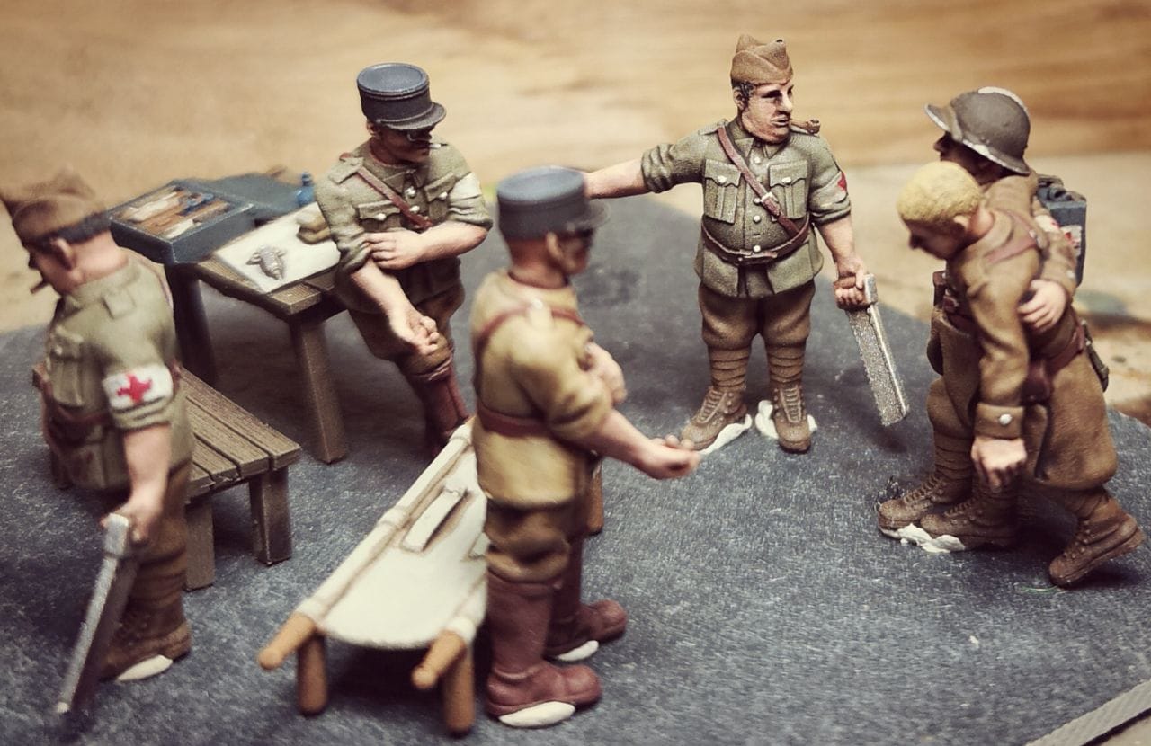 28mm 1940 field medical post by Colonel Muller Miniatures - Wargaming3D