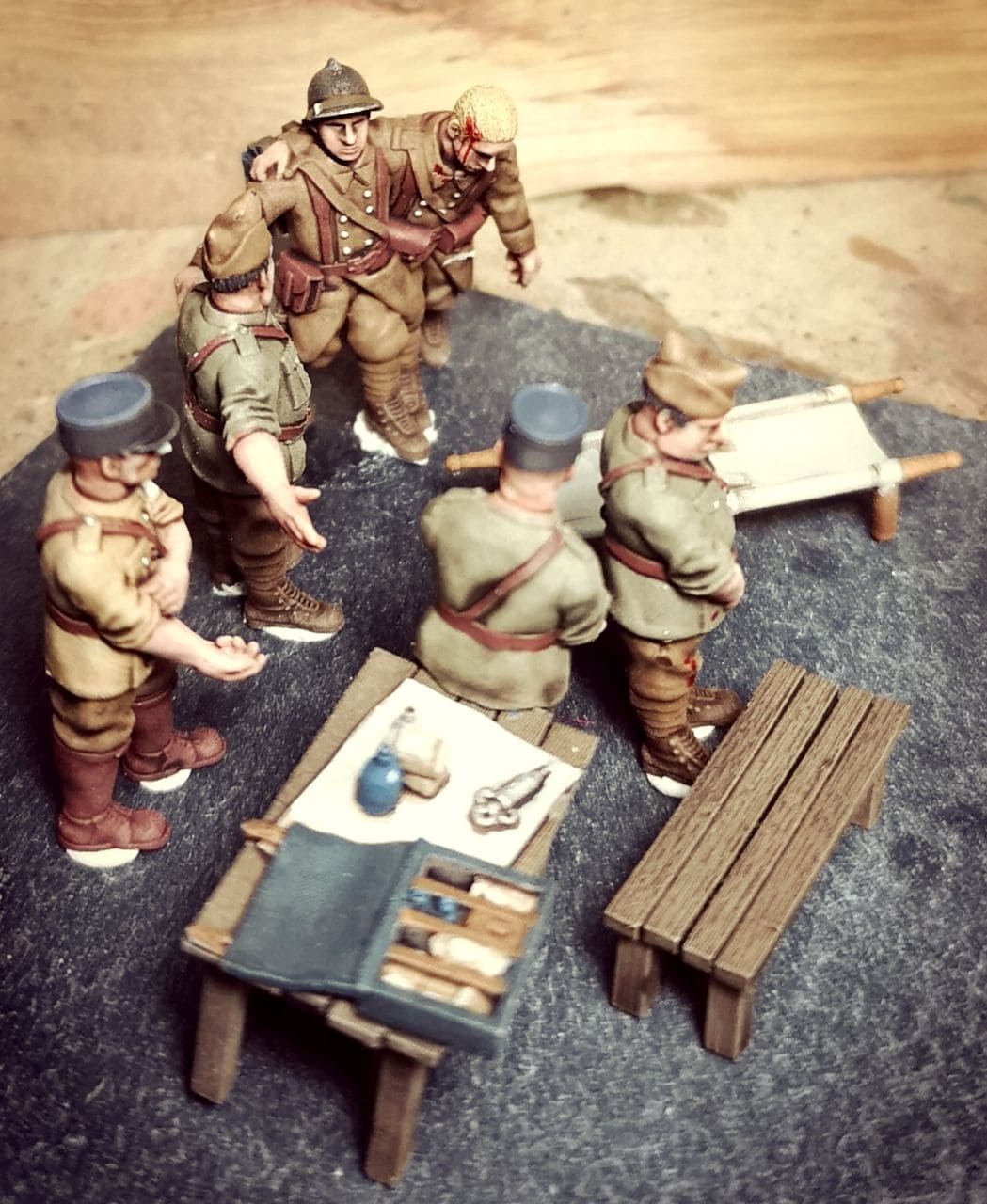 28mm 1940 field medical post by Colonel Muller Miniatures - Wargaming3D