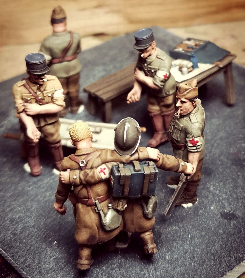 28mm 1940 field medical post by Colonel Muller Miniatures - Wargaming3D