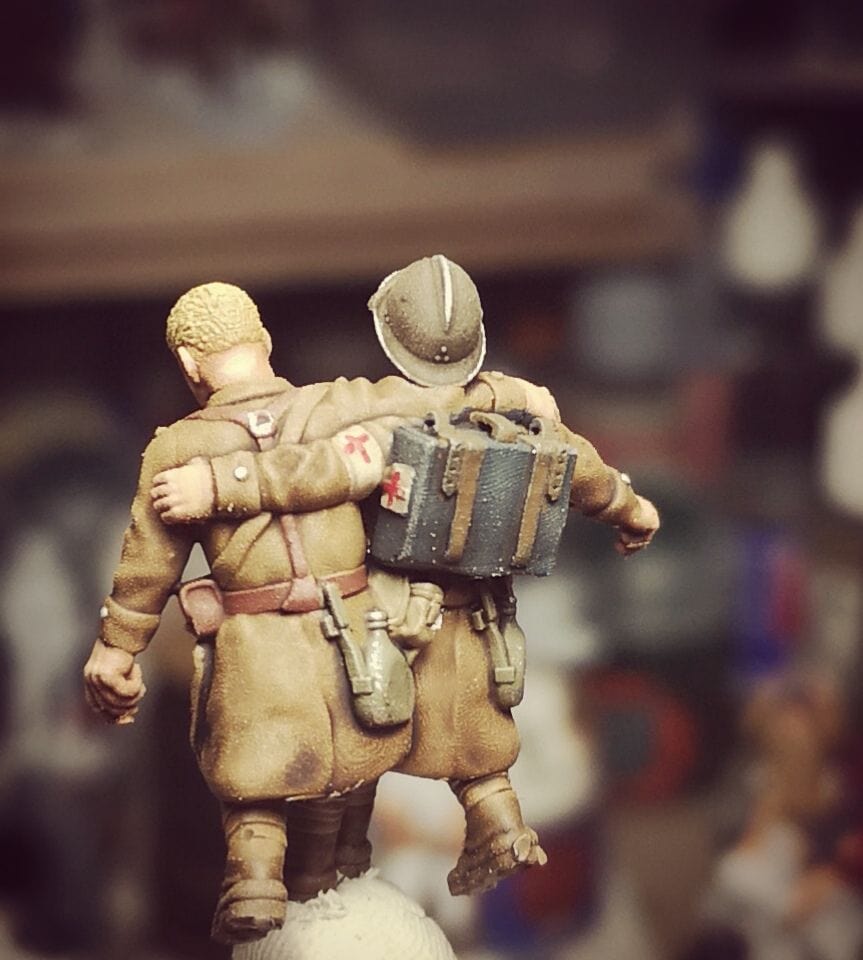 28mm 1940 field medical post by Colonel Muller Miniatures - Wargaming3D