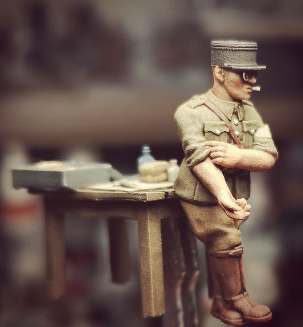 28mm 1940 field medical post by Colonel Muller Miniatures - Wargaming3D