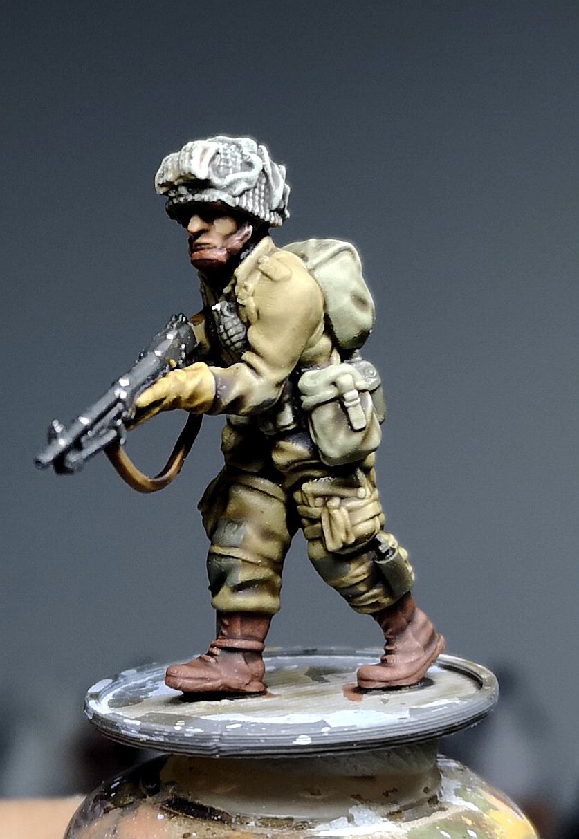 WW2 28mm US PARATROOPER WITH BAR by Colonel Muller Miniatures - Wargaming3D