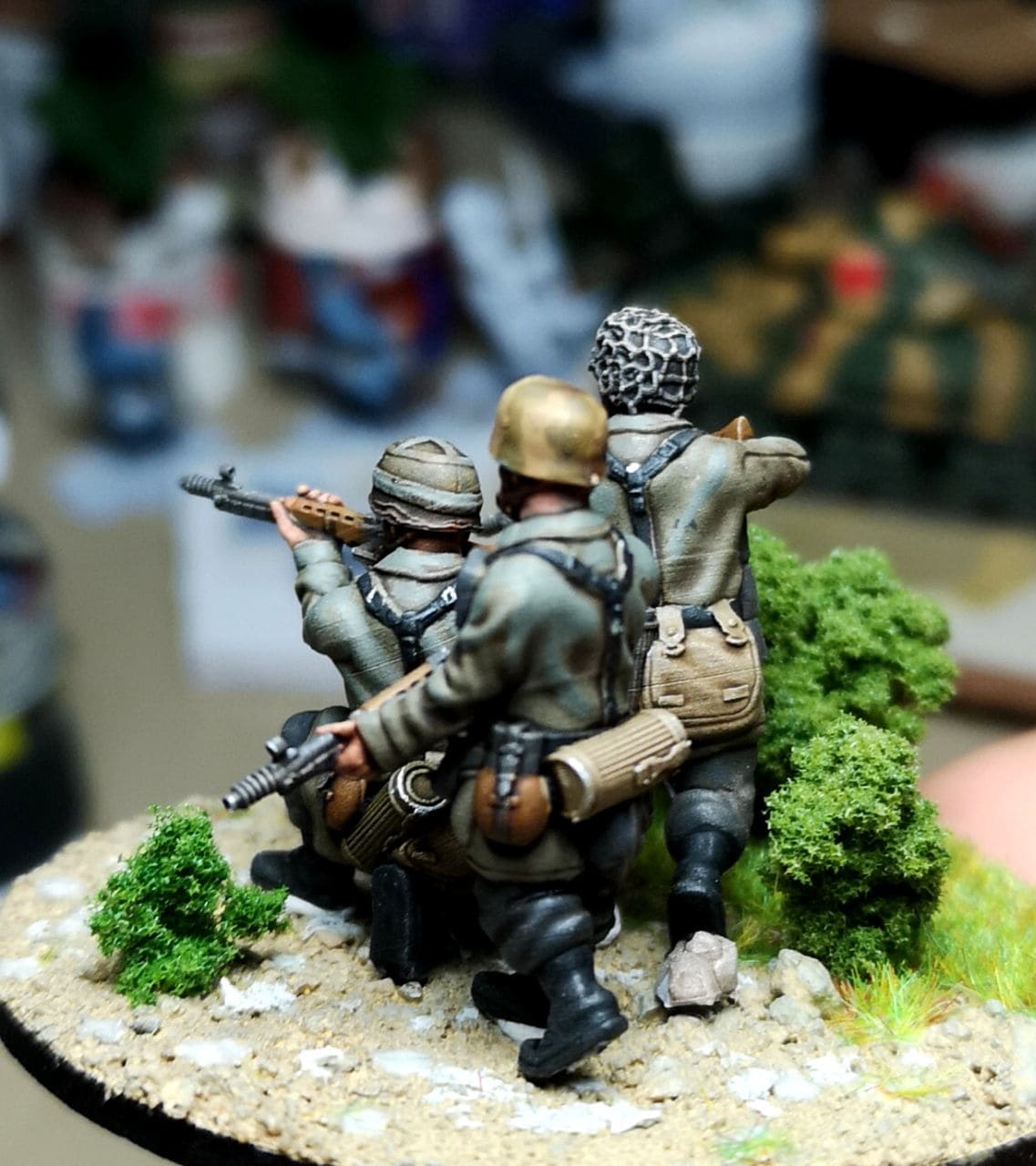 28mm German Fallschirmjager FG42 Team 1 by Colonel Muller Miniatures ...