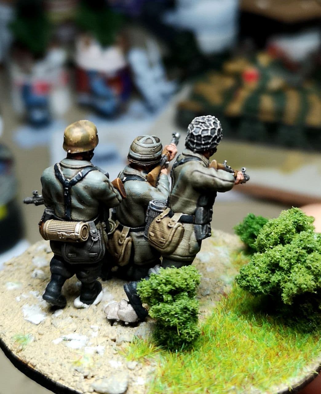 28mm German Fallschirmjager FG42 Team 1 by Colonel Muller Miniatures ...