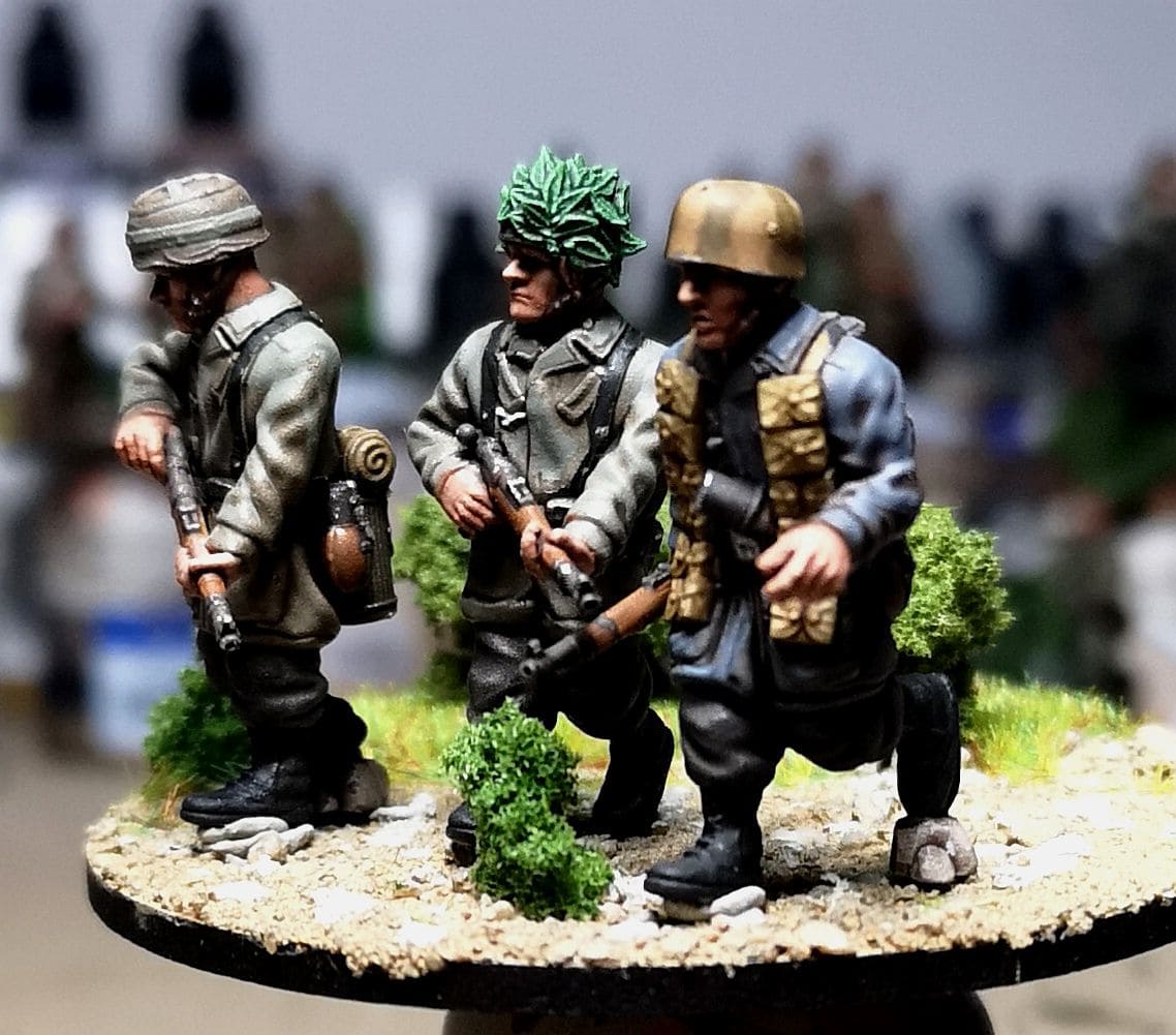 28mm German Fallschirmjager Rifle team 1 by Colonel Muller Miniatures ...