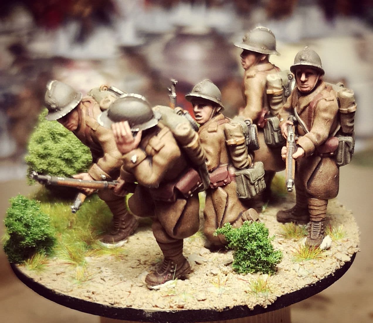 28mm 1940 french reserve team under fire by Colonel Muller Miniatures ...