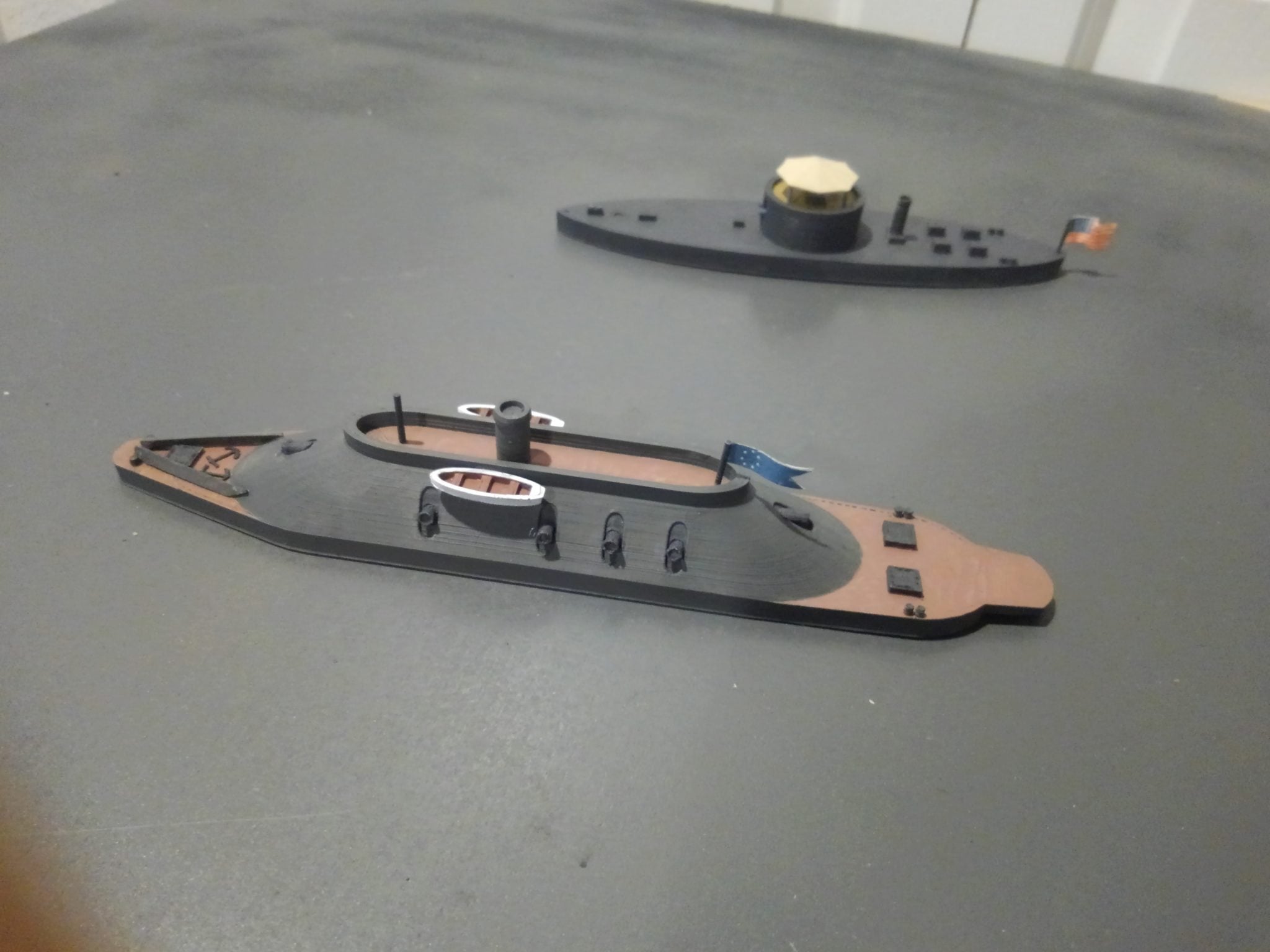 USS Monitor vs CSS Virginia by Qwibqwib - MiniHoarder