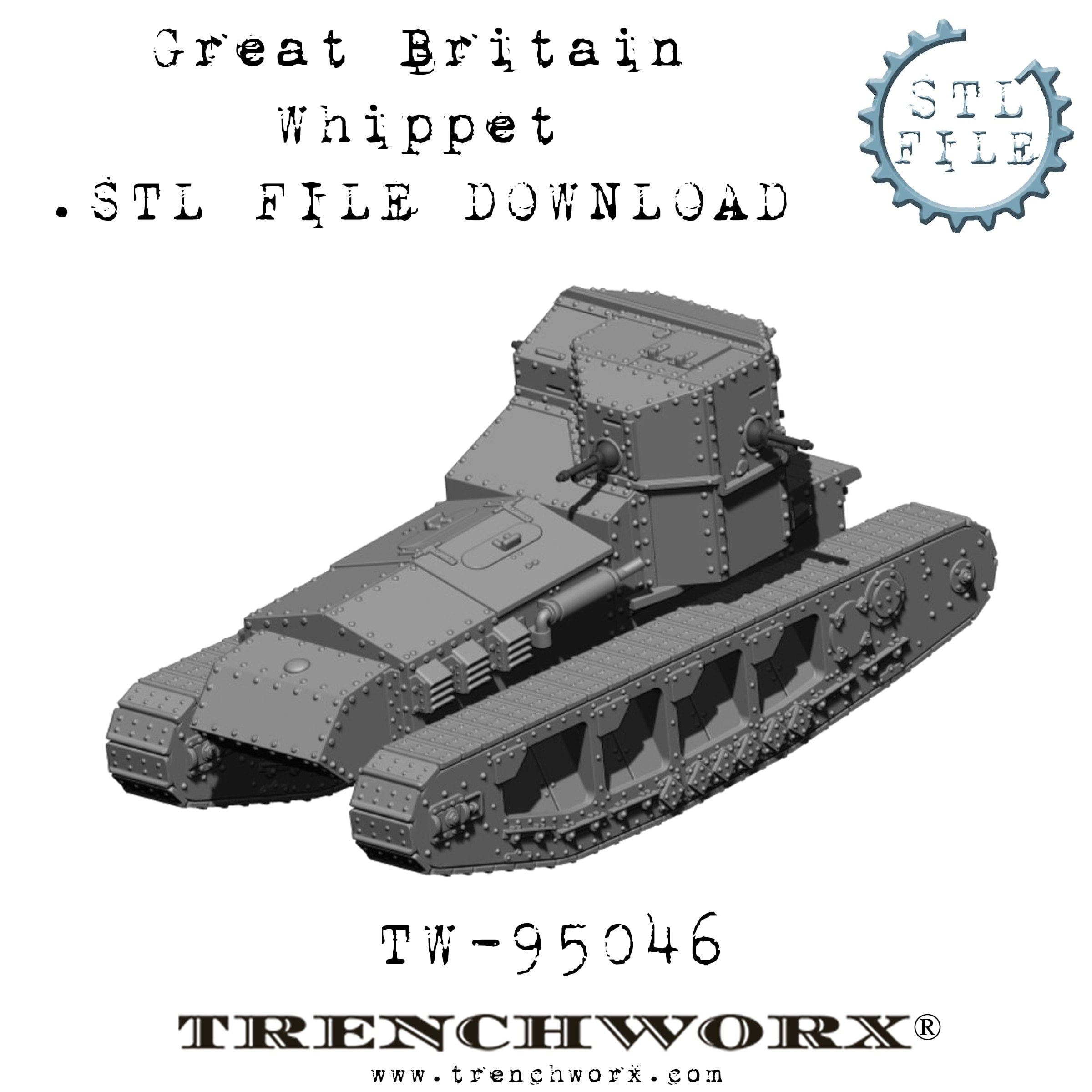 British Whippet by Trenchworx - Wargaming3D