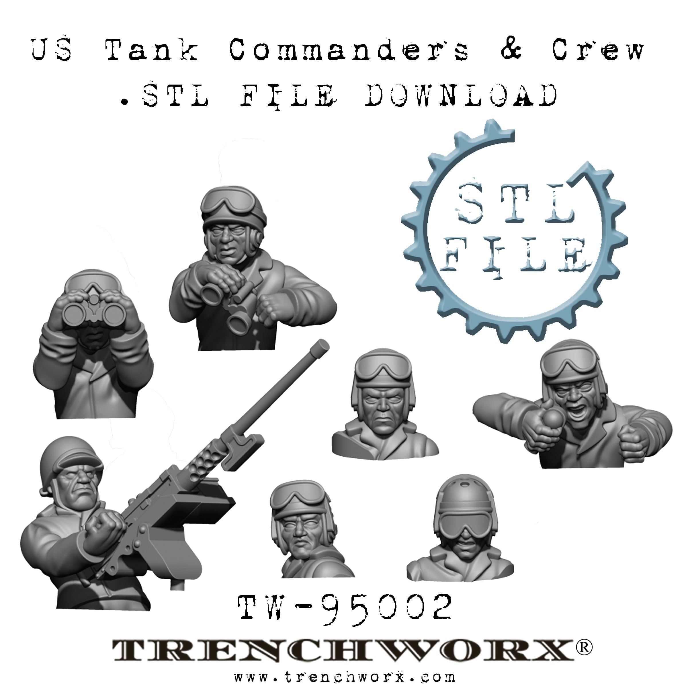 US Tank Commanders by Trenchworx - Wargaming3D
