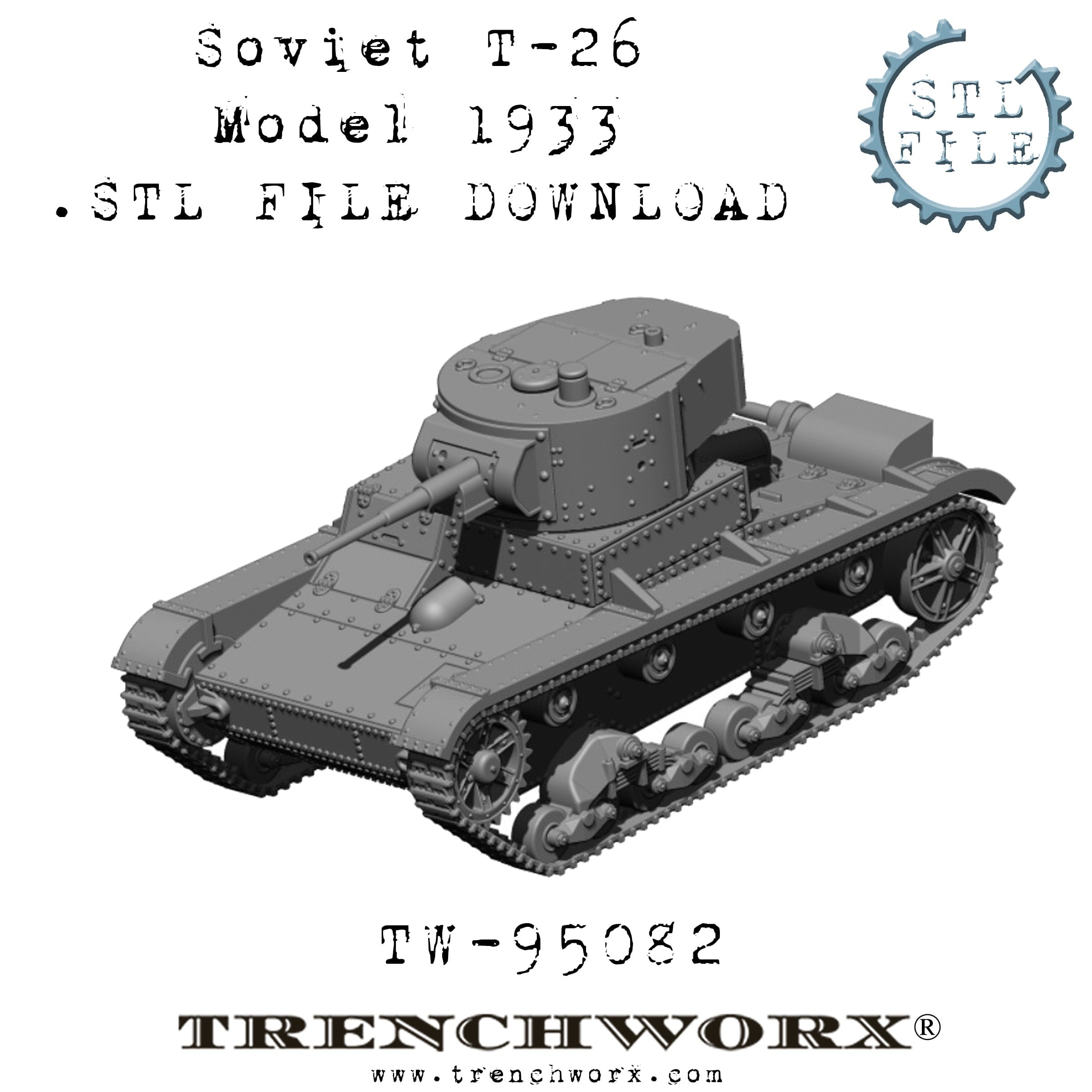 Soviet T-26 Model 1933 by Trenchworx - Wargaming3D
