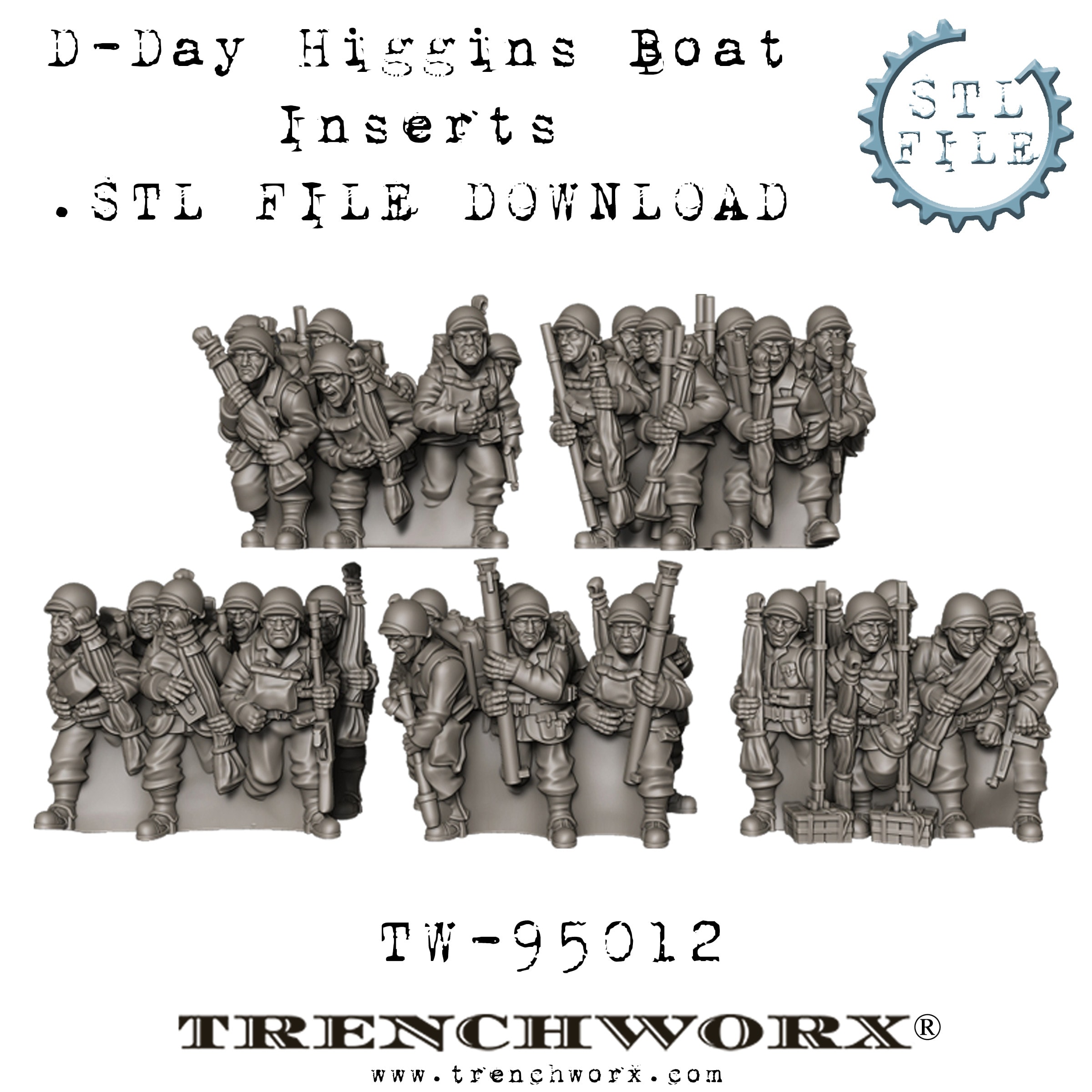 D-Day U.S. Landing Force by Trenchworx - Wargaming3D