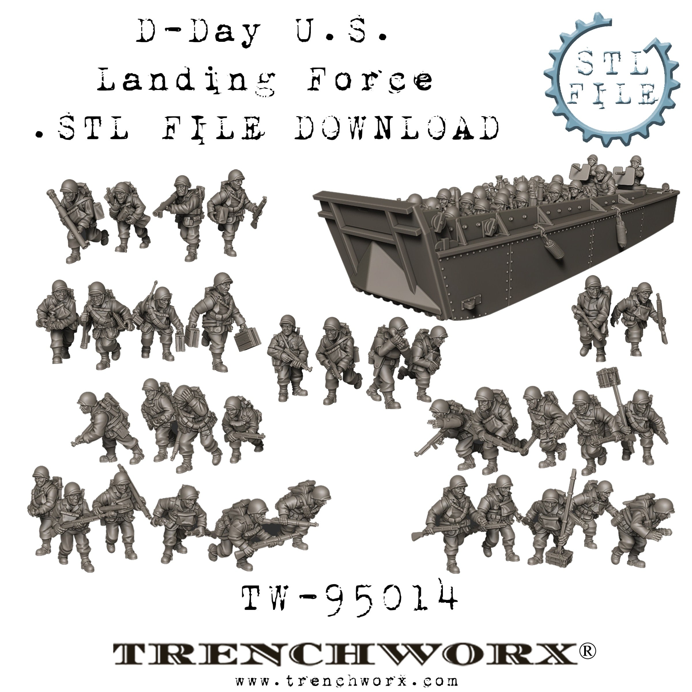 D-Day U.S. Landing Force by Trenchworx - Wargaming3D