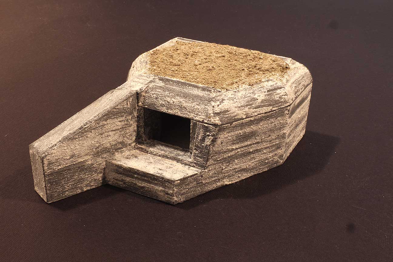 WW2 D-Day Atlantic Wall German Bunker - R677 casemate for 7.5cm Pak 40 ...