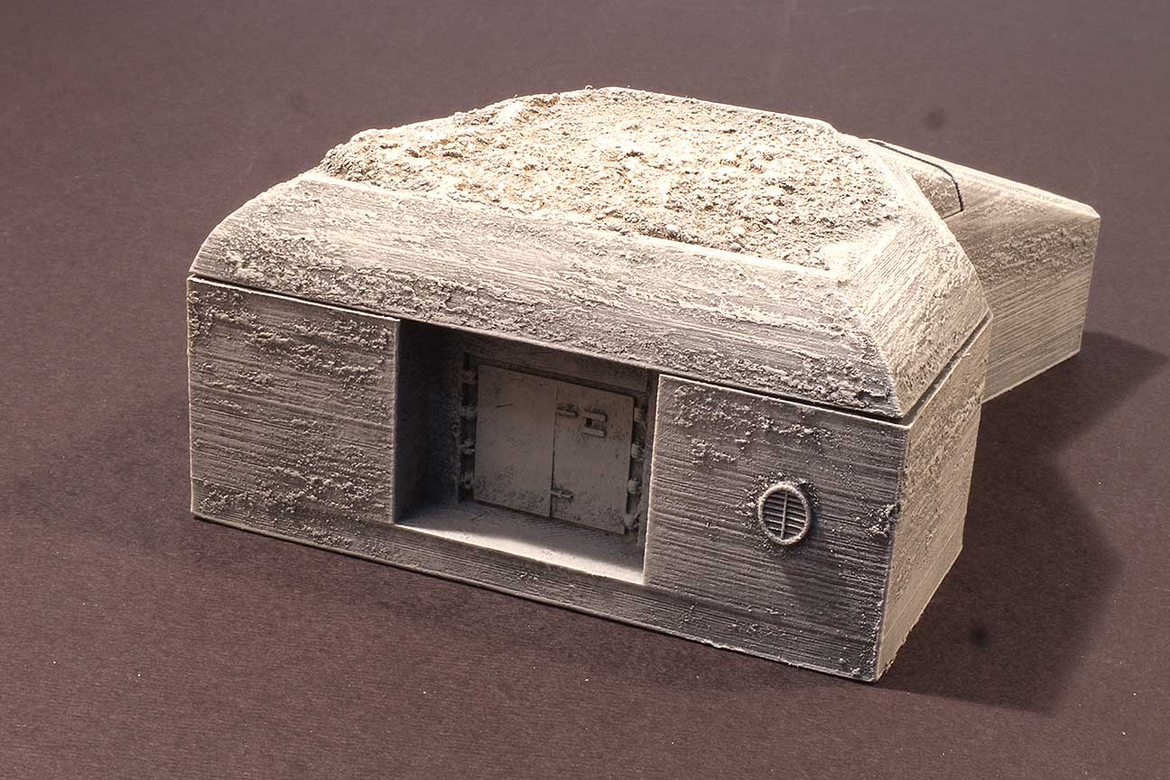 WW2 D-Day Atlantic Wall German Bunker - R677 casemate for 7.5cm Pak 40 ...