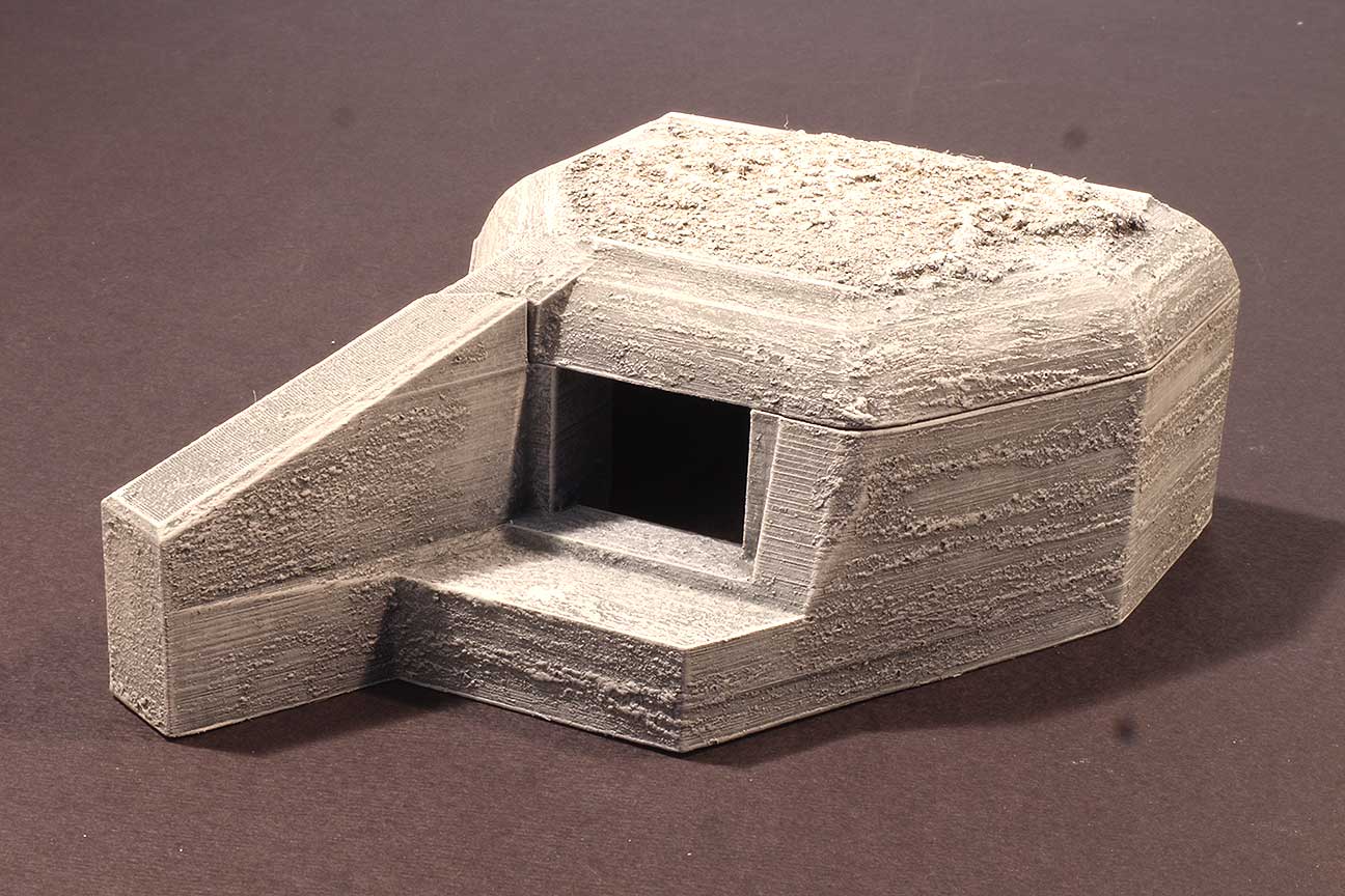 WW2 D-Day Atlantic Wall German Bunker - R677 casemate for 7.5cm Pak 40 ...