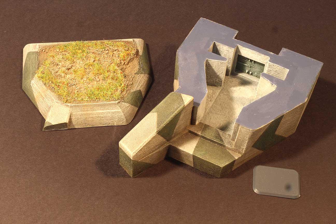 WW2 D-Day Atlantic Wall German Bunker - R677 casemate for 7.5cm Pak 40 ...