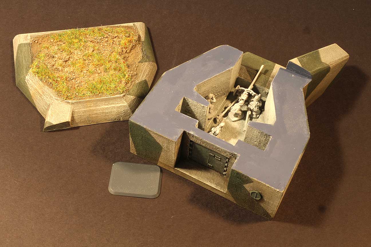 WW2 D-Day Atlantic Wall German Bunker - R677 casemate for 7.5cm Pak 40 ...