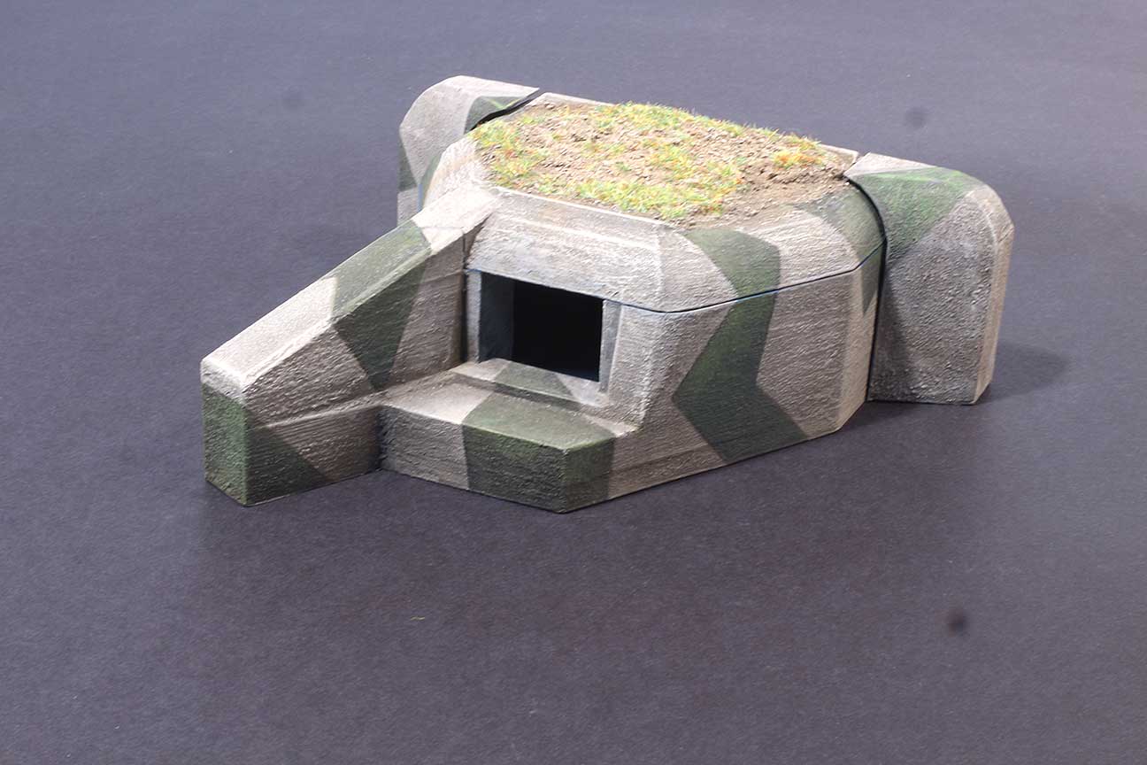 WW2 D-Day Atlantic Wall German Bunker - R677 casemate for 7.5cm Pak 40 ...