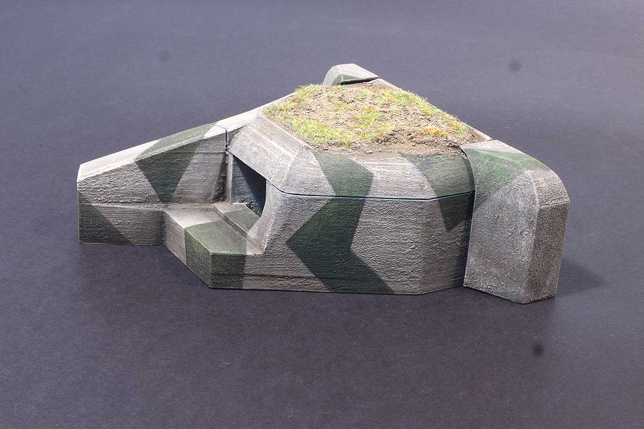 WW2 D-Day Atlantic Wall German Bunker - R677 casemate for 7.5cm Pak 40 ...