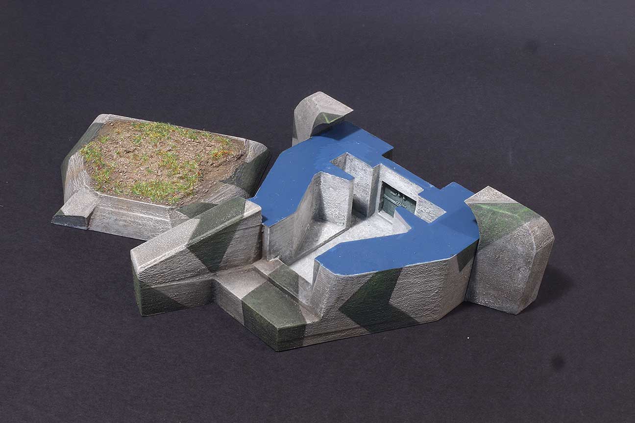 WW2 D-Day Atlantic Wall German Bunker - R677 casemate for 7.5cm Pak 40 ...