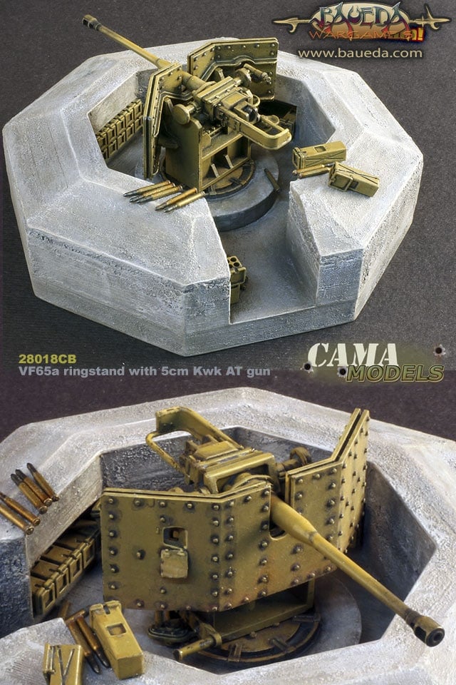 5 cm KwK 39 L/60 anti-tank gun on fortress mount by DREAMS STUDIO ...
