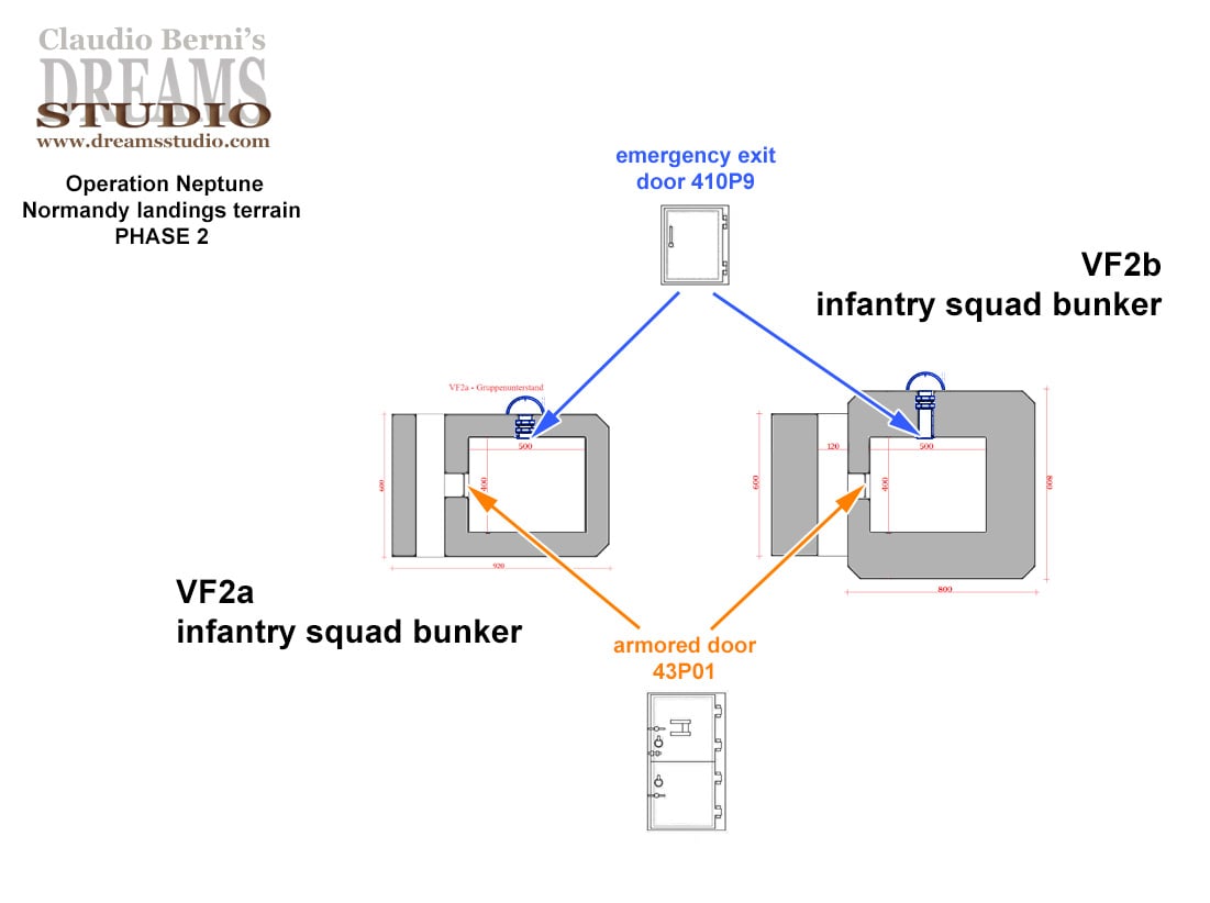 WW2 D-Day Atlantic Wall German Bunker - VF2a infantry squad shelter by ...