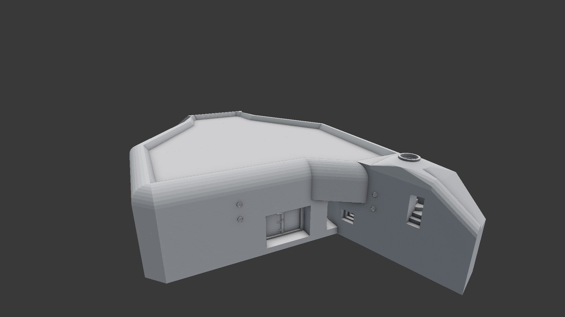 WW2 D-Day Atlantic Wall German Bunker - R611 casemate for 15.5 cm K418 ...