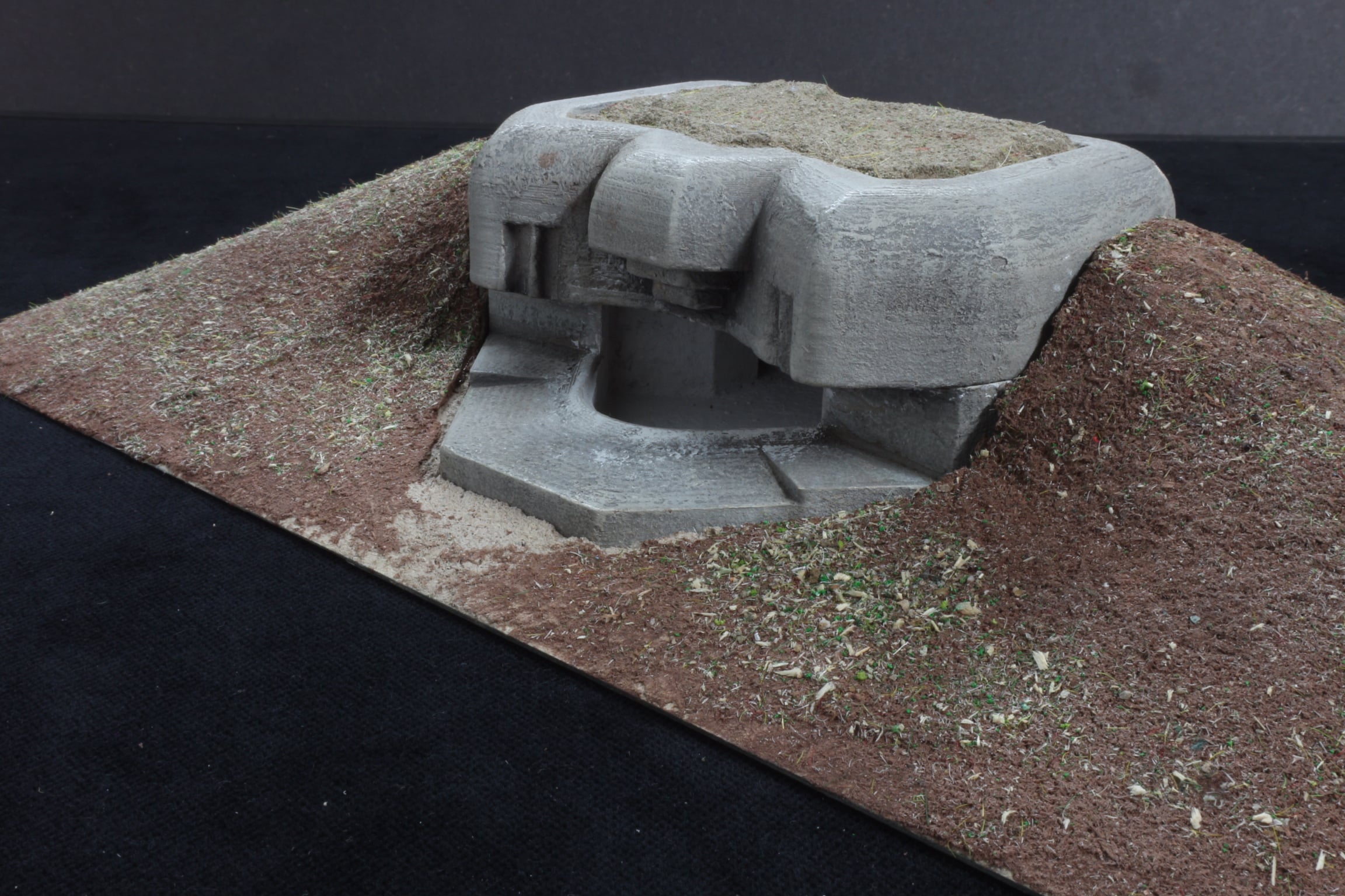 WW2 D-Day Atlantic Wall German Bunker - R671 casemate with 10.5 cm ...