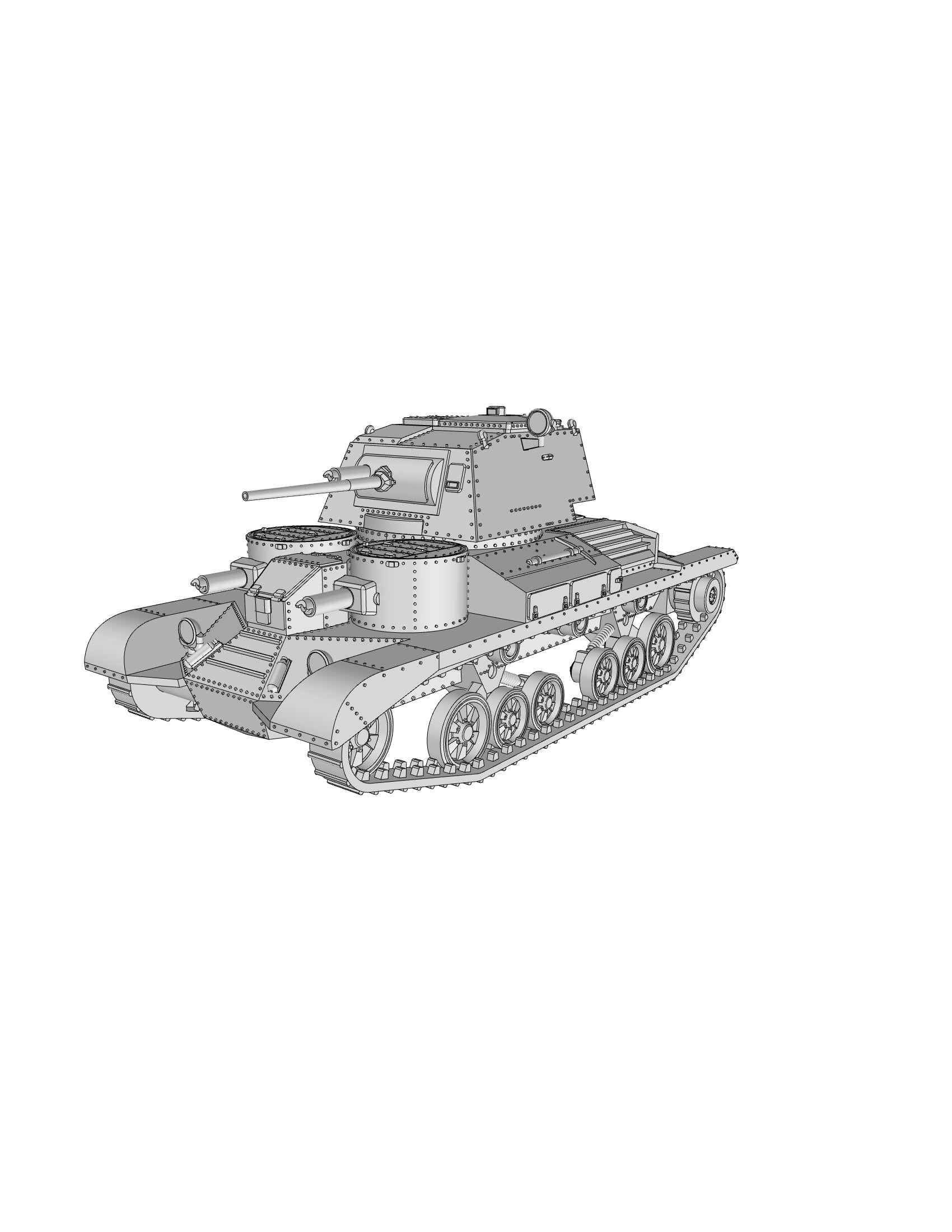 Cruser MK I 1/56 (28mm) British by Print your tank - Wargaming3D