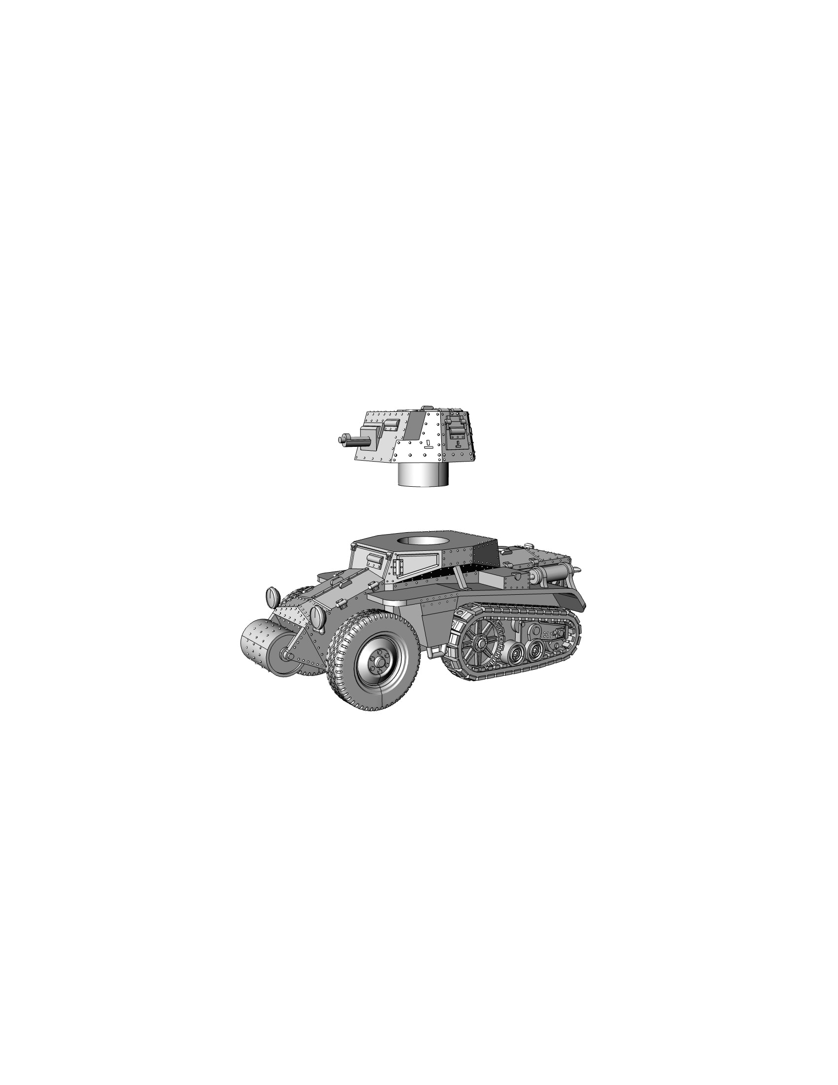 1/56 (28mm) Citroen P28 by Print your tank - Wargaming3D