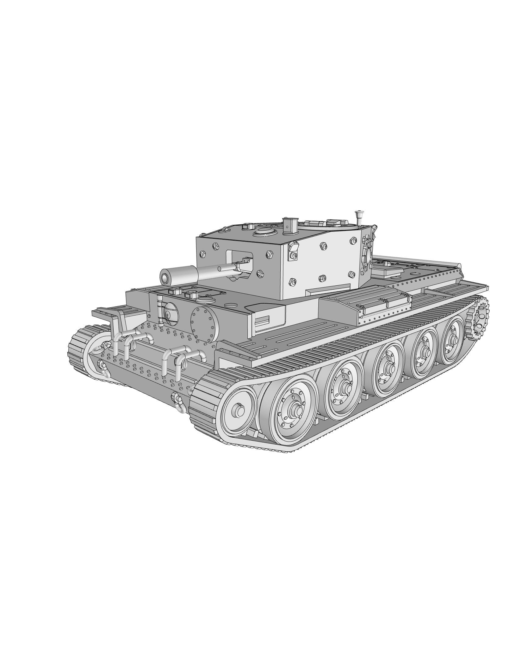 Centaur Mark IV 1/56 (28mm) British by Print your tank - Wargaming3D