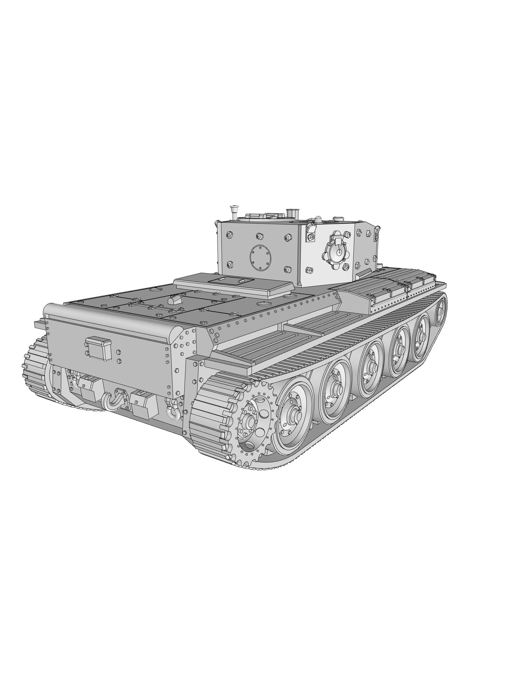 Centaur Mark IV 1/56 (28mm) British by Print your tank - Wargaming3D
