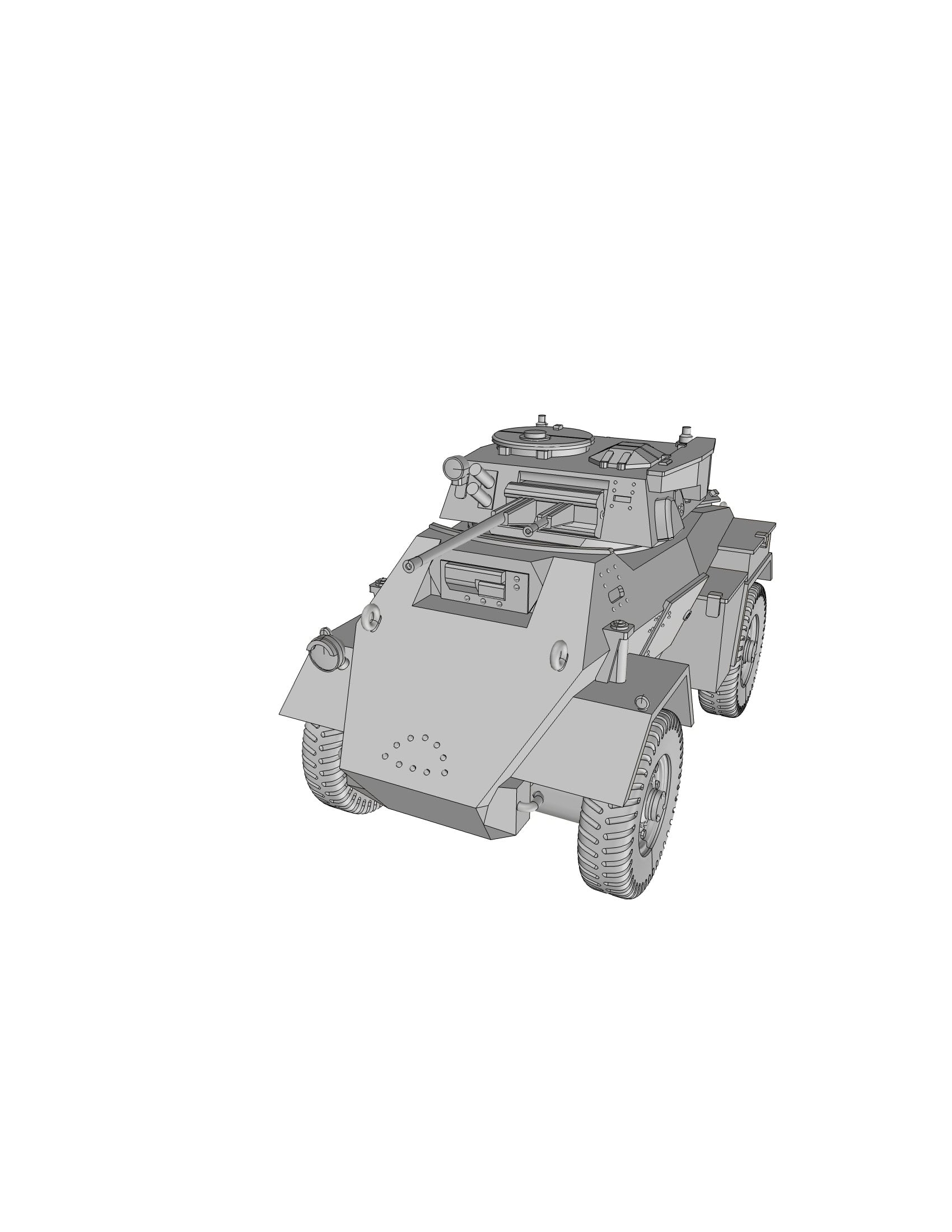 Humber MK II 1/56 (28mm) British by Print your tank - Wargaming3D