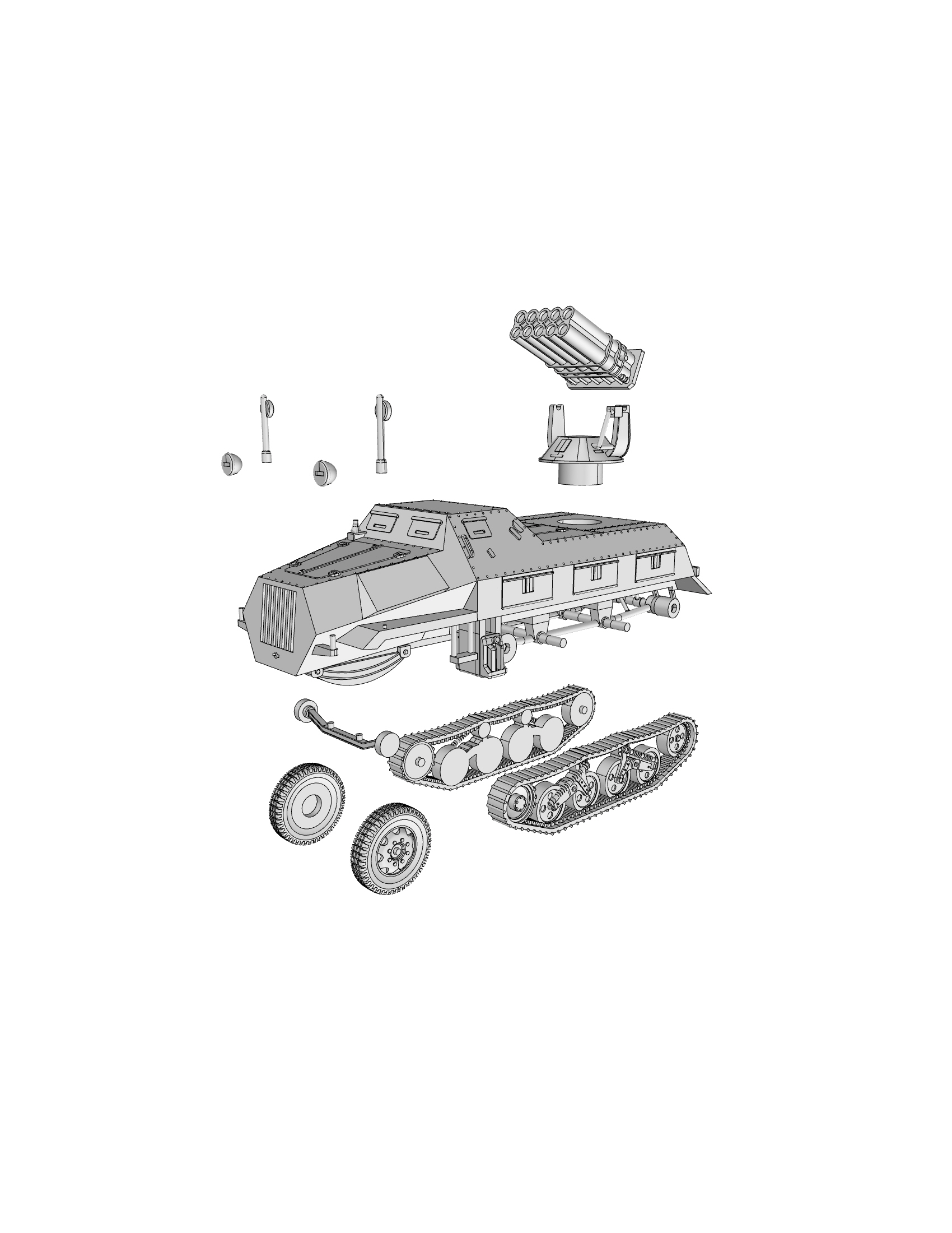 SD KFZ 4/1 1/56 (28mm) by Print your tank - Wargaming3D